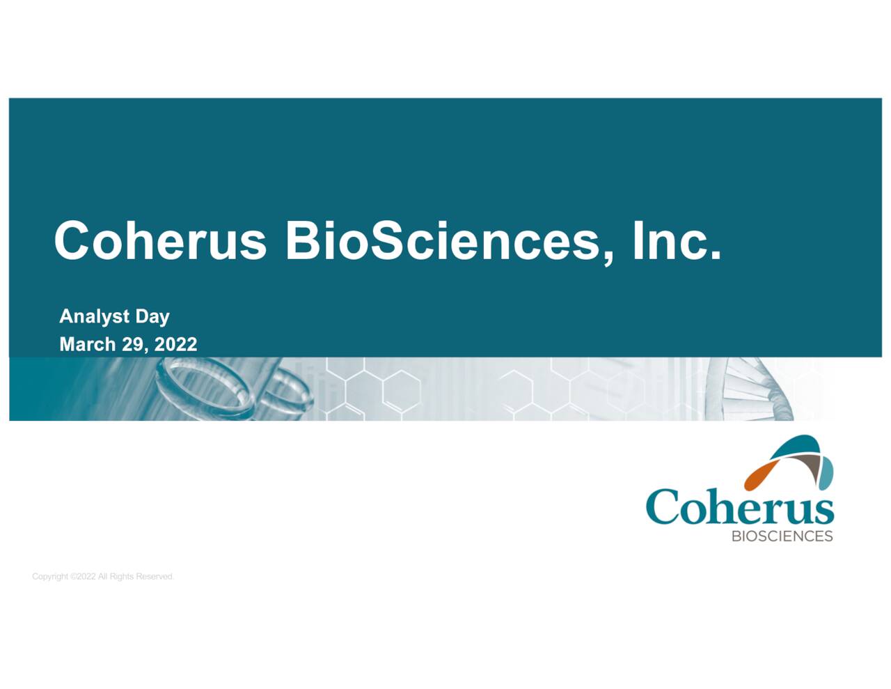 Coherus BioSciences (CHRS) Investor Presentation - Slideshow (NASDAQ ...