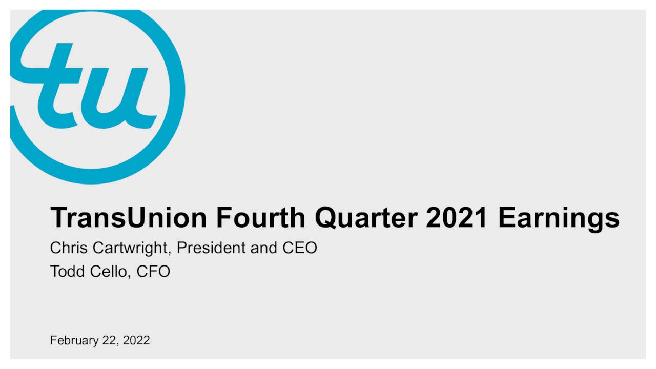 TransUnion 2022 Q4 - Results - Earnings Call Presentation (NYSE:TRU) | Seeking Alpha