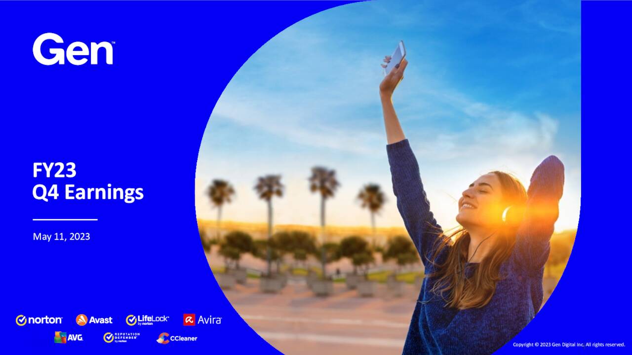 Gen Digital Inc. 2023 Q4 - Results - Earnings Call Presentation (NASDAQ:GEN) | Seeking Alpha