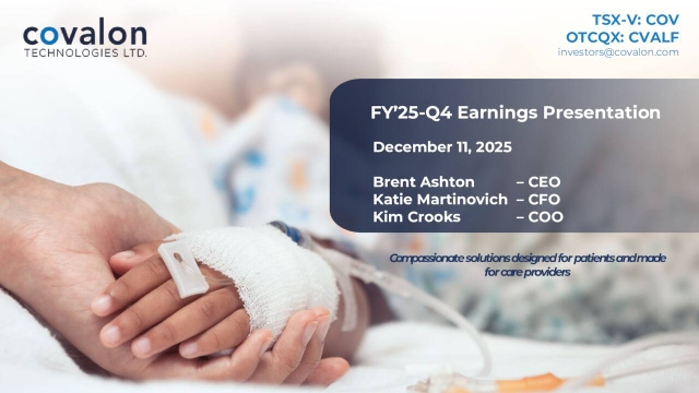Covalon Technologies Ltd. 2025 Q4 - Results - Earnings Call ...