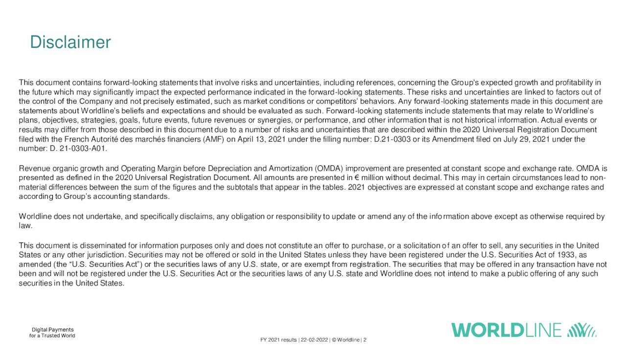 Worldline SA 2021 Q4 - Results - Earnings Call Presentation (OTCMKTS ...
