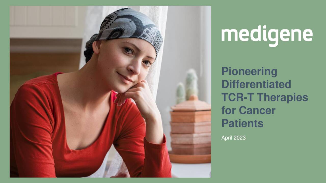 Medigene AG 2023 Q1 - Results - Earnings Call Presentation (OTCMKTS ...