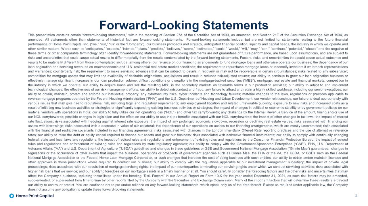 Home Point Capital Inc. 2022 Q2 - Results - Earnings Call Presentation ...