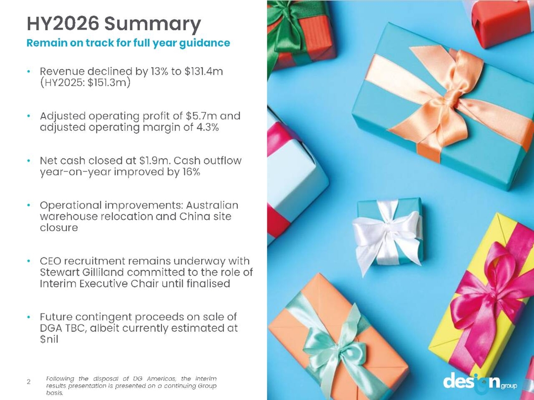 IG Design Group plc 2026 Q2 - Results - Earnings Call Presentation (OTCMKTS:IGDFF) 2025-12-12 ...