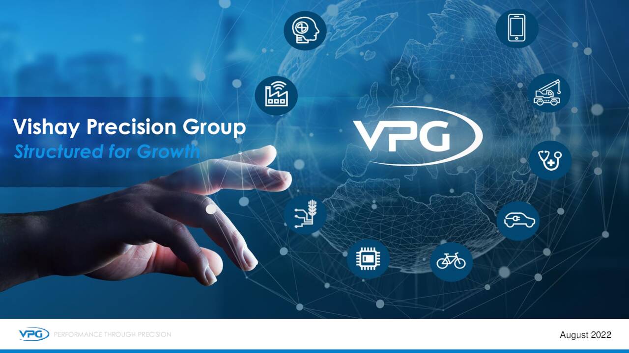 Vishay Precision (VPG) Investor Presentation - Slideshow (NYSE:VPG) | Seeking Alpha