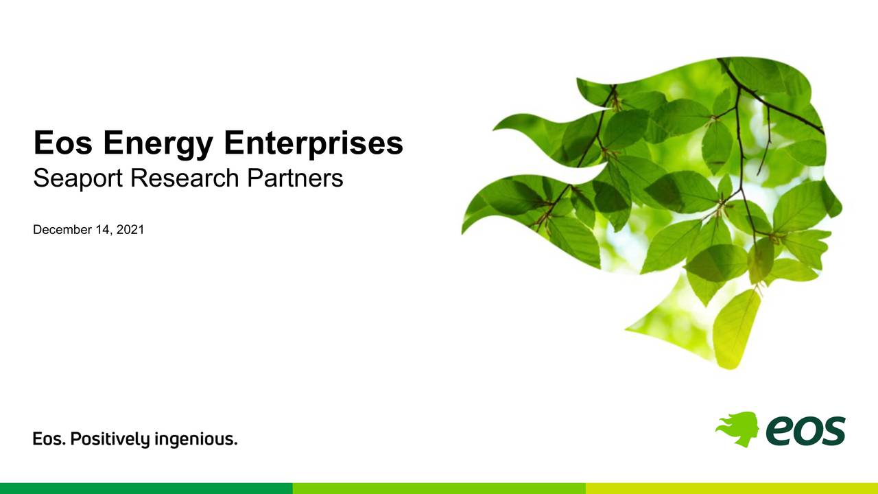 Eos Energy Enterprise (EOSE) Investor Presentation - Slideshow (NASDAQ ...