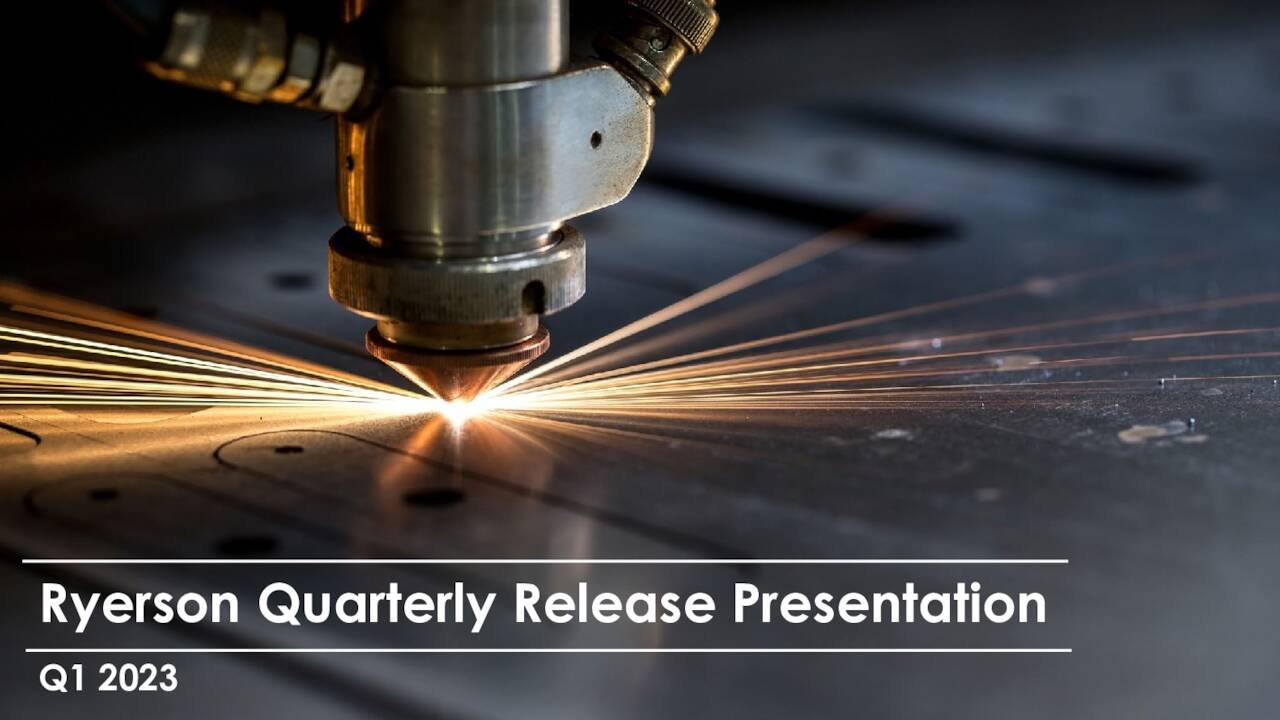 Ryerson Holding Corporation 2023 Q1 - Results - Earnings Call ...