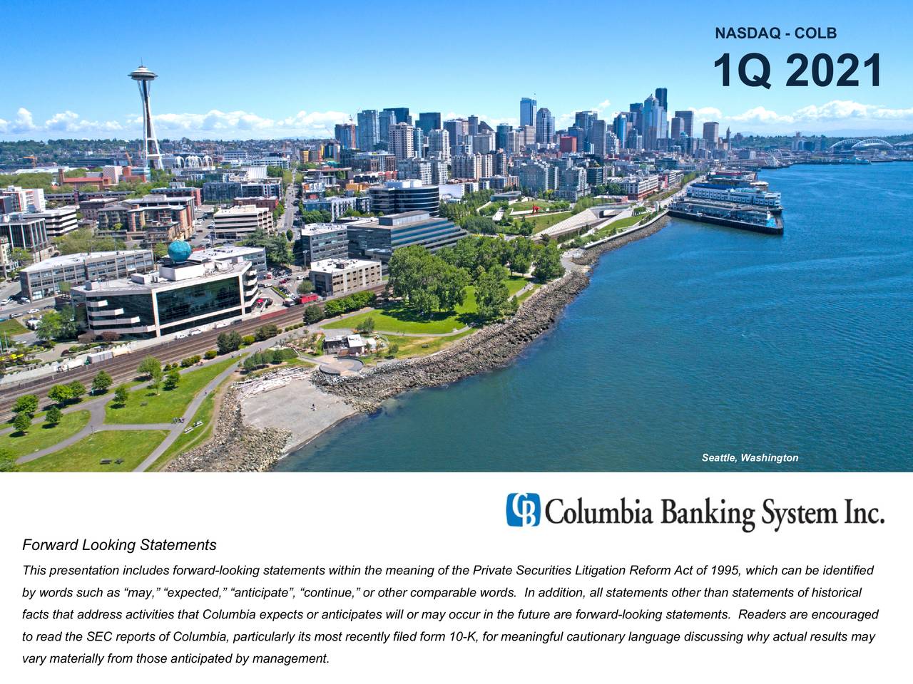Columbia Banking System, Inc. 2021 Q1 - Results - Earnings Call ...