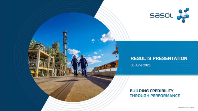 Sasol Limited 2025 Q4 - Results - Earnings Call Presentation (NYSE:SSL) 2025-08-25 | Seeking Alpha