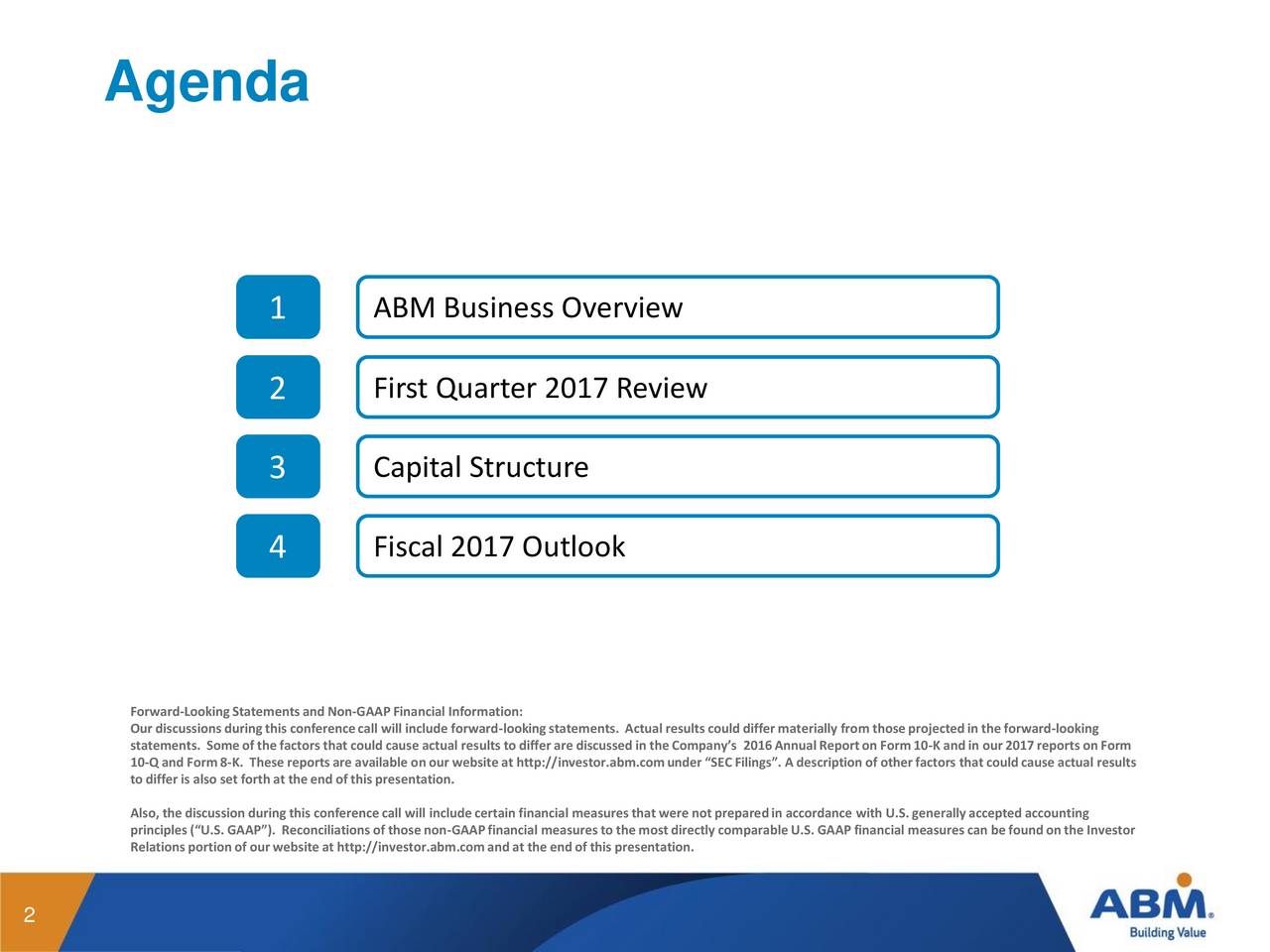 ABM Industries Incorporated 2017 Q1 - Results - Earnings Call Slides ...