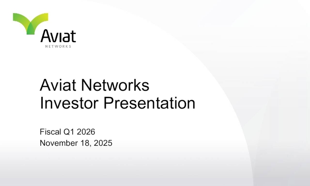 Aviat Networks, Inc. (AVNW) Discusses Growth Opportunities and Business ...