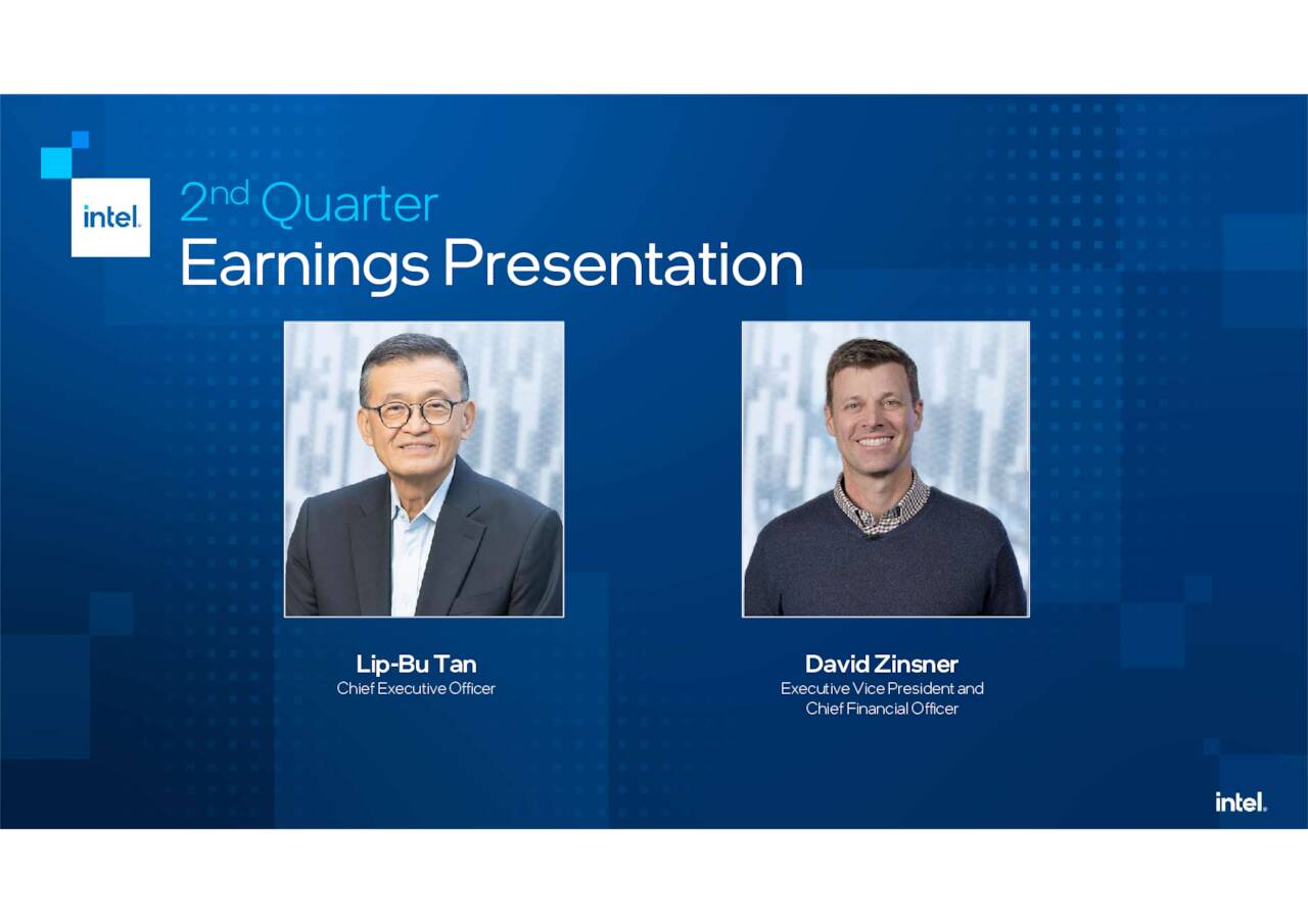 Intel Corporation 2025 Q2 - Results - Earnings Call Presentation (NASDAQ:INTC) | Seeking Alpha