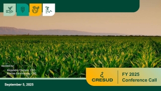 Cresud Sociedad Anónima, Comercial, Inmobiliaria, Financiera y ...