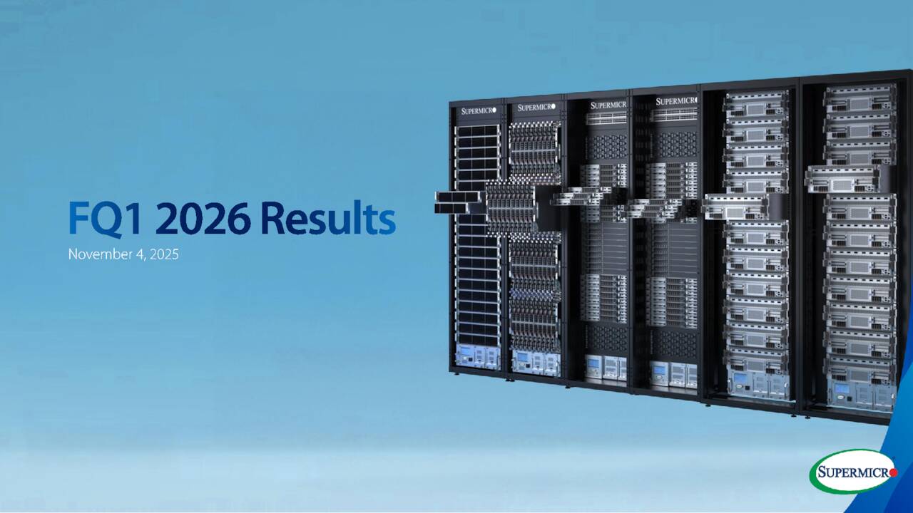 Super Micro Computer, Inc. 2026 Q1 - Results - Earnings Call Presentation (NASDAQ:SMCI) 2025-11 ...