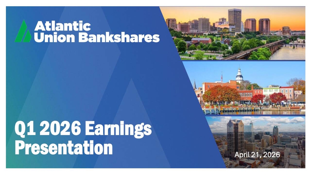 Atlantic Union Bankshares Corporation 2026 Q1 - Results - Earnings Call ...