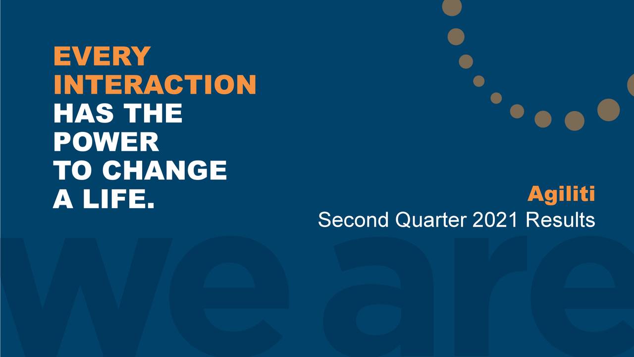Agiliti, Inc. 2021 Q2 - Results - Earnings Call Presentation (NYSE:AGTI-DEFUNCT-609553 ...
