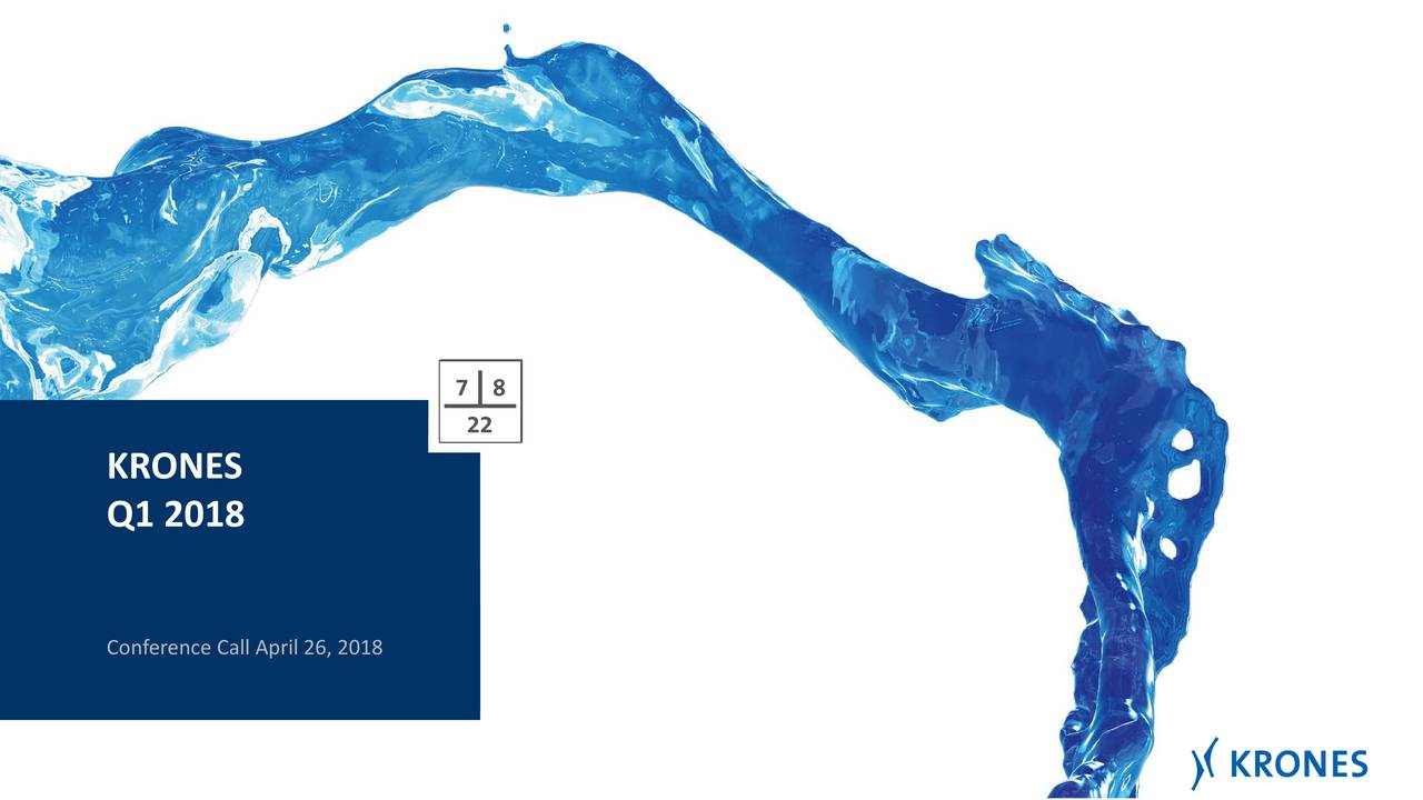 Krones AG ADR 2018 Q1 - Results - Earnings Call Slides (OTCMKTS:KRNTY ...