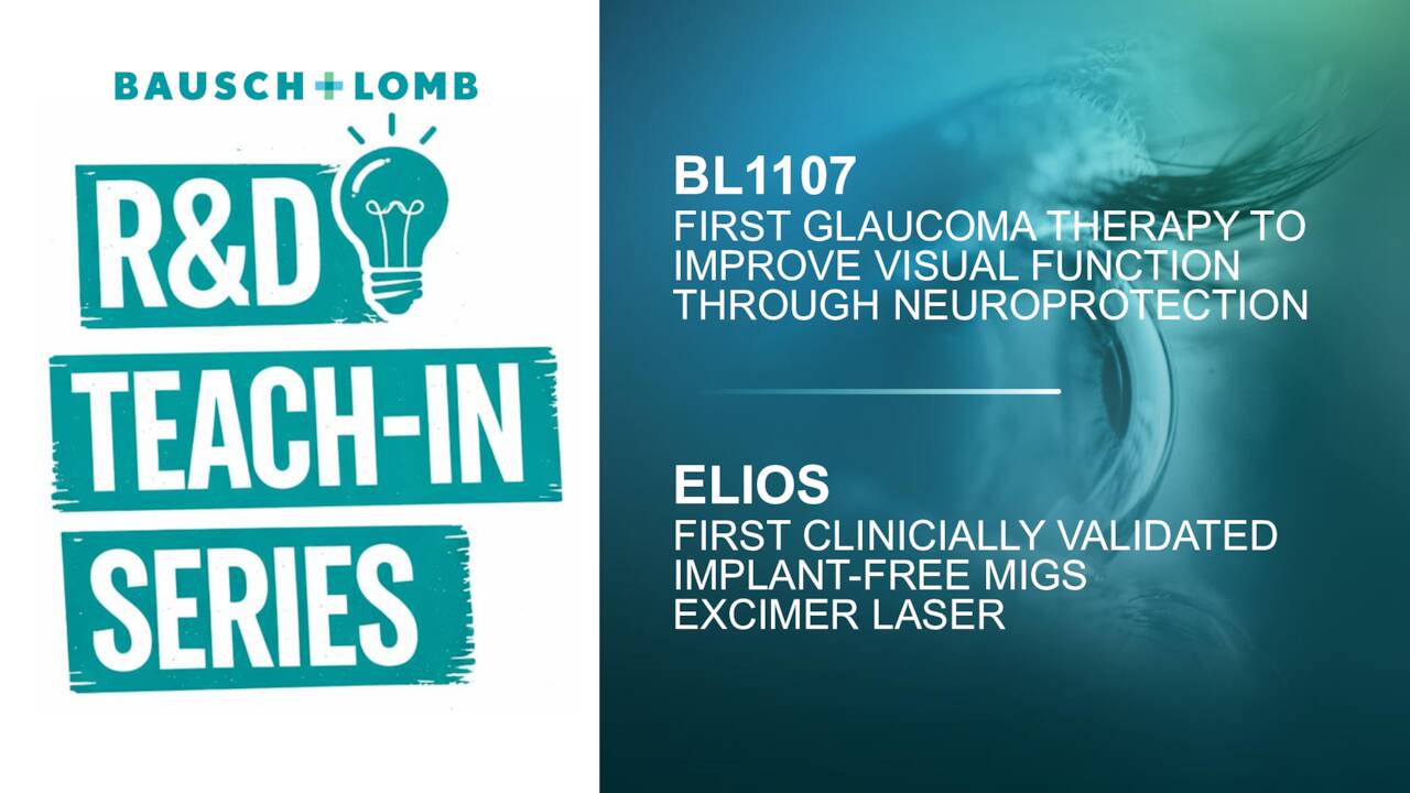 Bausch + Lomb Corporation (BLCO) Discusses Glaucoma Pipeline Focus With ...