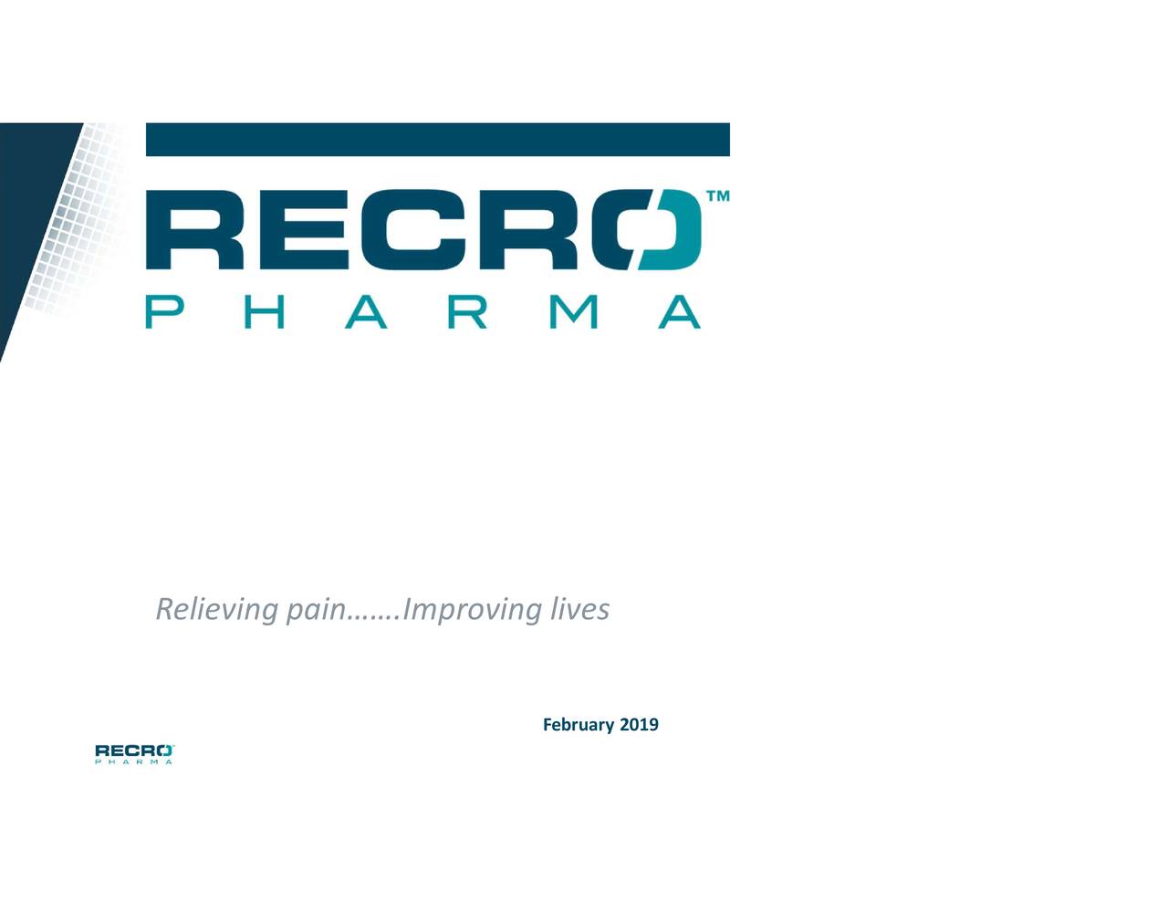 Recro Pharma (REPH) Investor Presentation - Slideshow (NASDAQ:SCTL ...