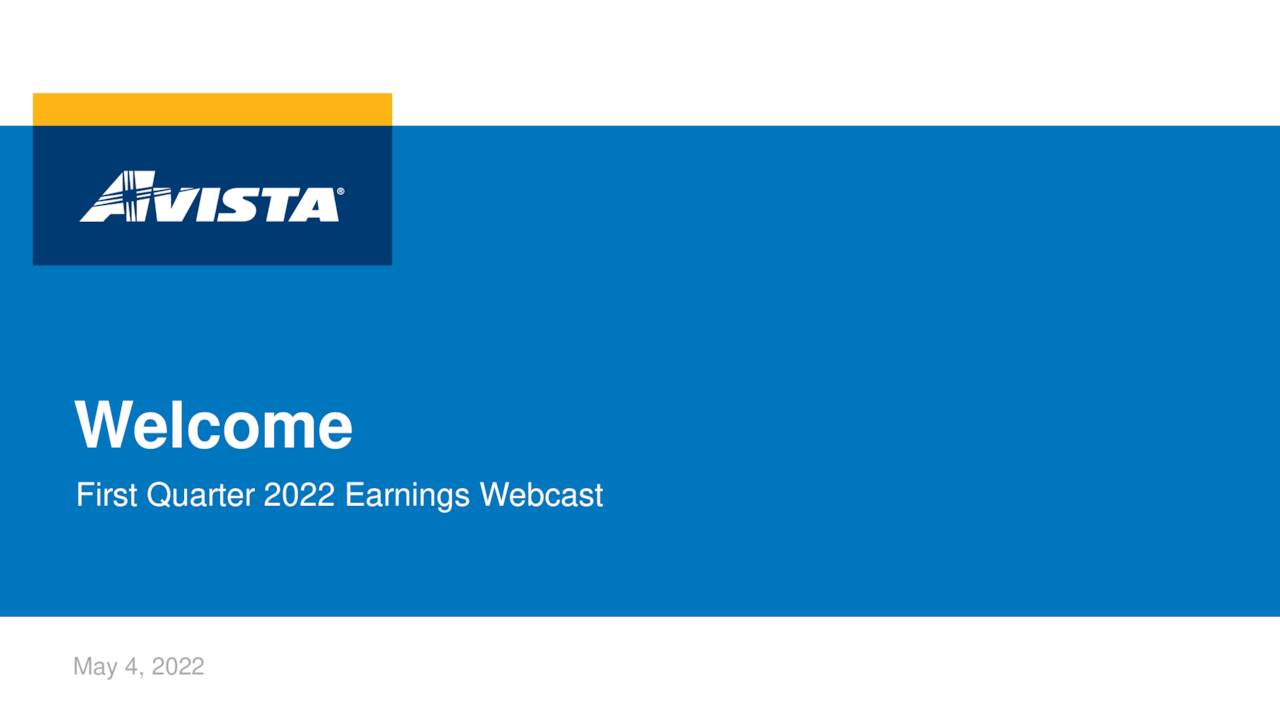 Avista Corporation 2022 Q1 - Results - Earnings Call Presentation (NYSE ...