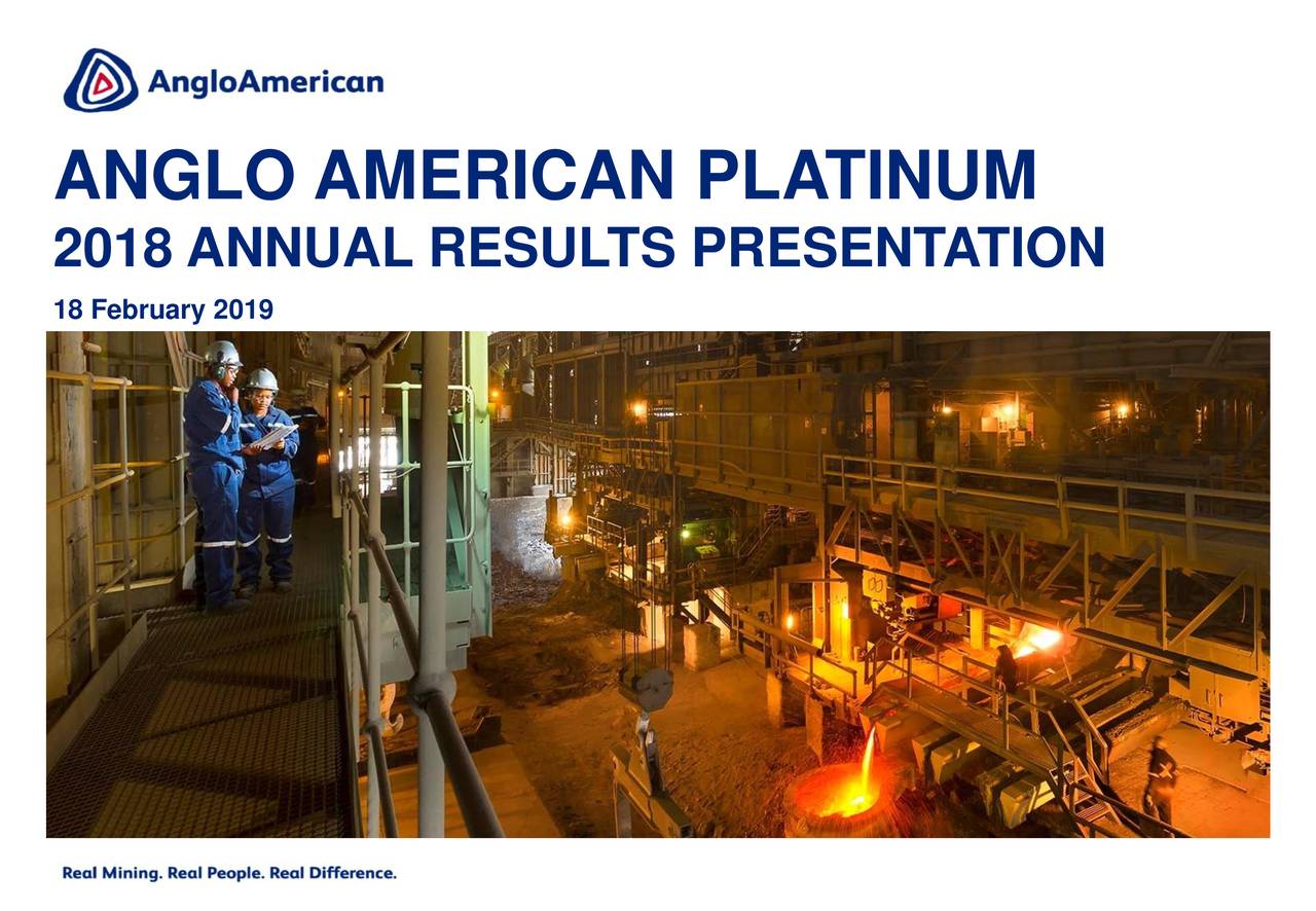 Anglo American Platinum Ltd. 2018 Q4 - Results - Earnings Call Slides ...