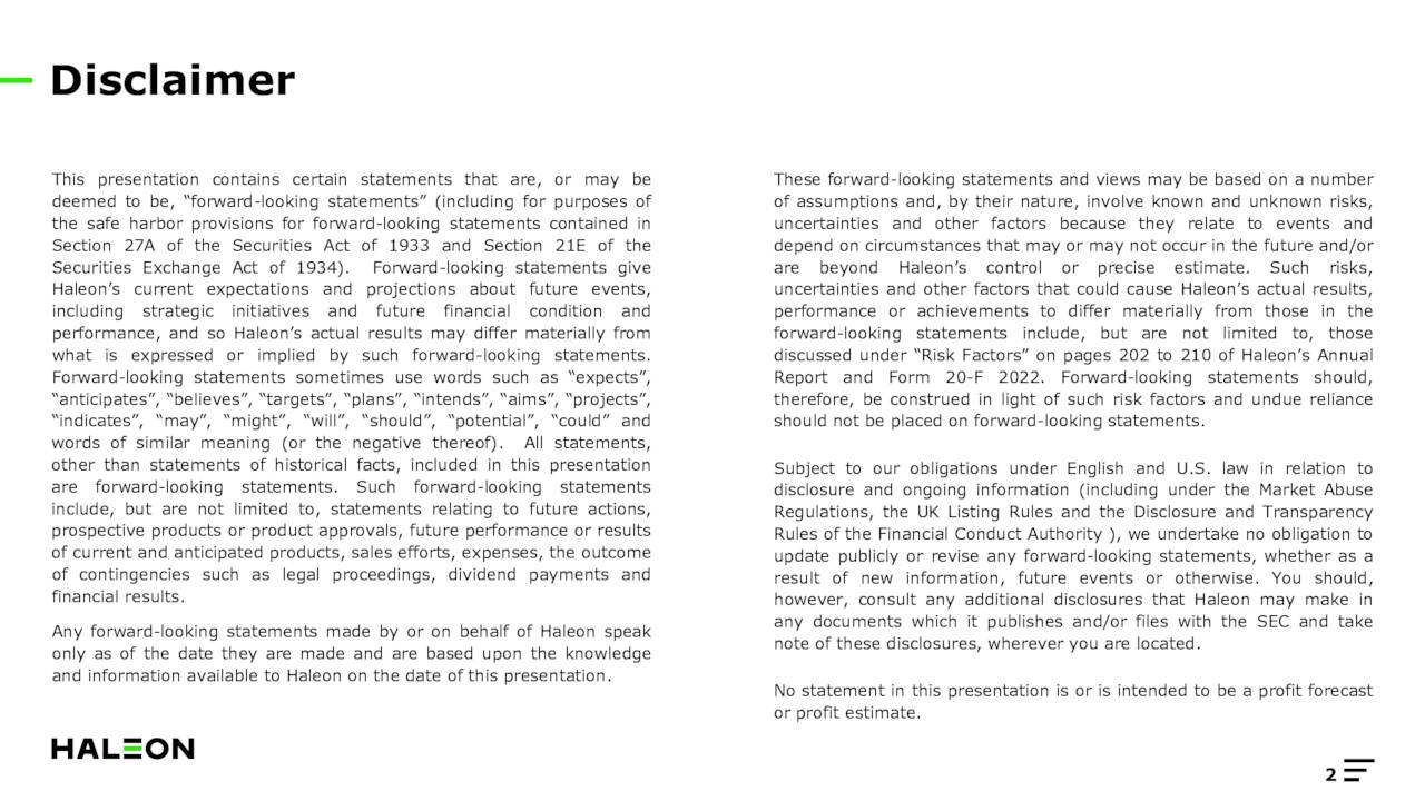 Haleon plc 2023 Q4 - Results - Earnings Call Presentation (NYSE:HLN ...