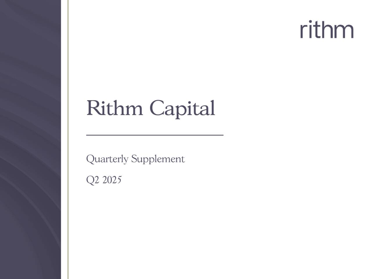 Rithm Capital Corp. 2025 Q2 - Results - Earnings Call Presentation ...