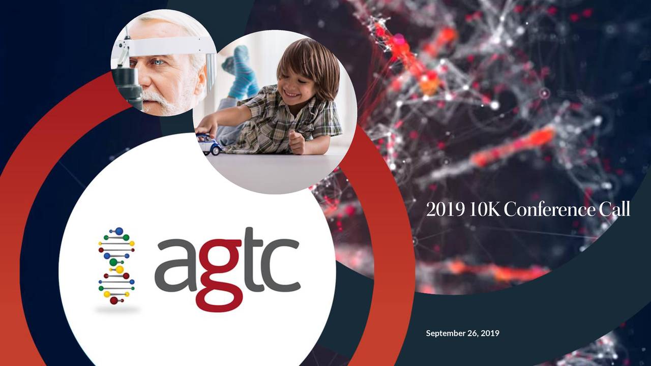Applied Genetic Technologies Corporation 2019 Q4 - Results - Earnings ...