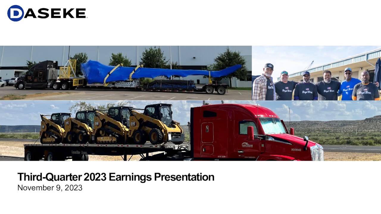 Daseke, Inc. 2023 Q3 - Results - Earnings Call Presentation (NASDAQ ...