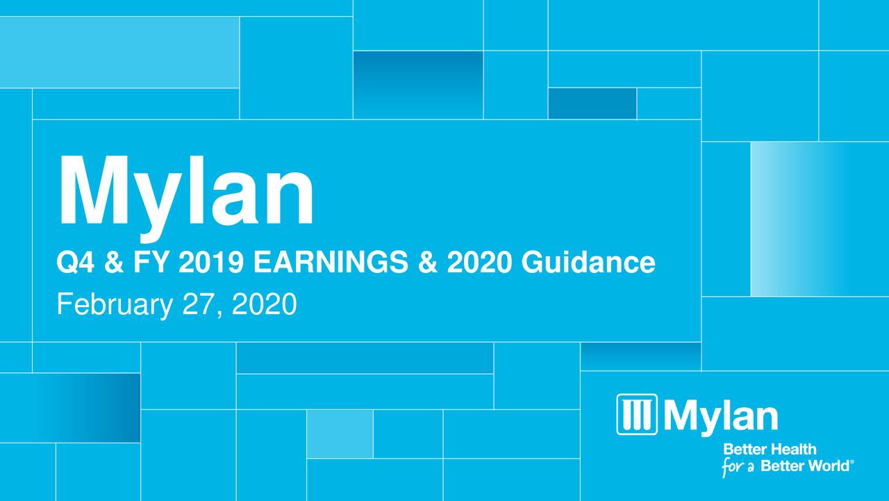 Mylan N.V. 2019 Q4 - Results - Earnings Call Presentation (NASDAQ:VTRS ...