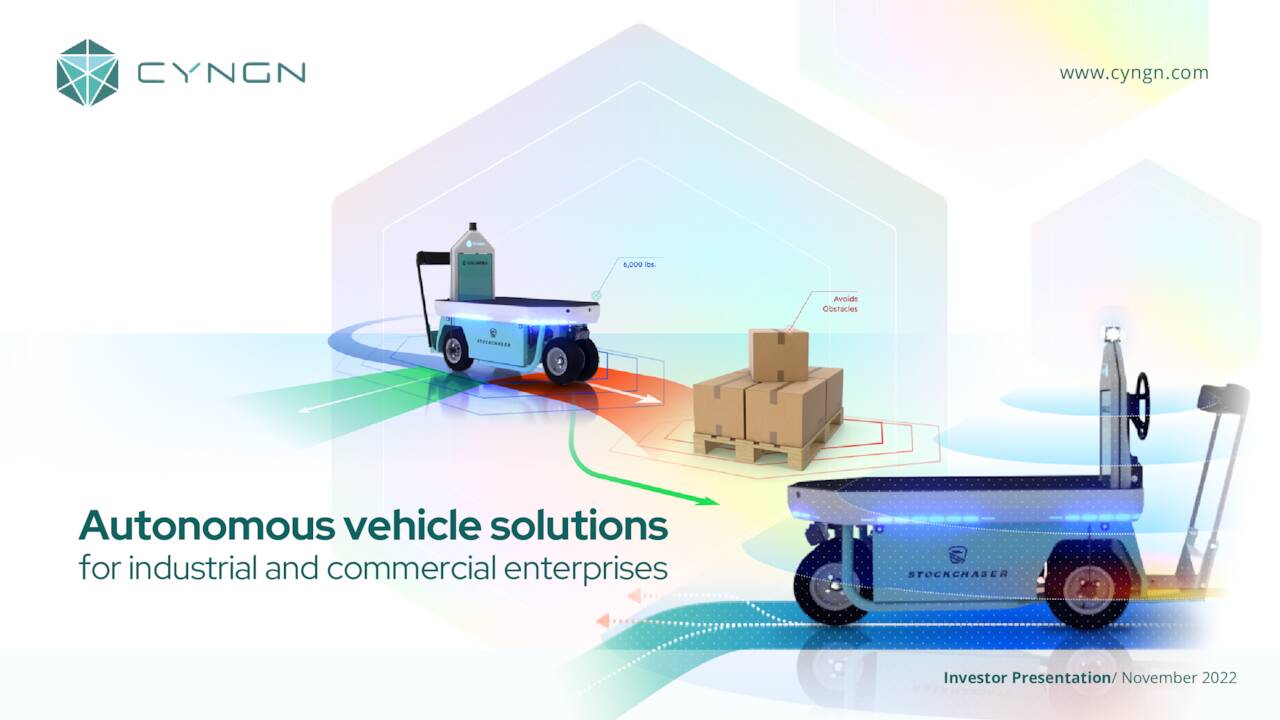 Cyngn Inc (CYN) Investor Presentation - Slideshow (NASDAQ:CYN ...