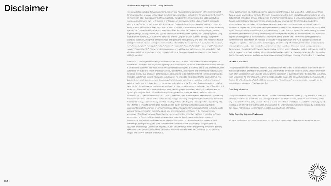 Hut 8 Corp. (HUT) Discusses AI Infrastructure Partnership and Major ...