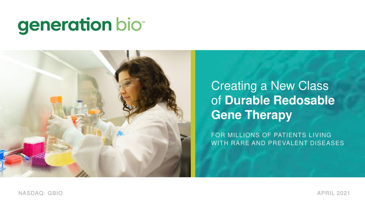 Generation Bio (GBIO) Investor Presentation - Slideshow (NASDAQ:GBIO ...