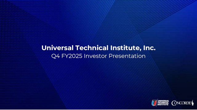 Universal Technical Institute, Inc. 2025 Q4 - Results - Earnings Call ...