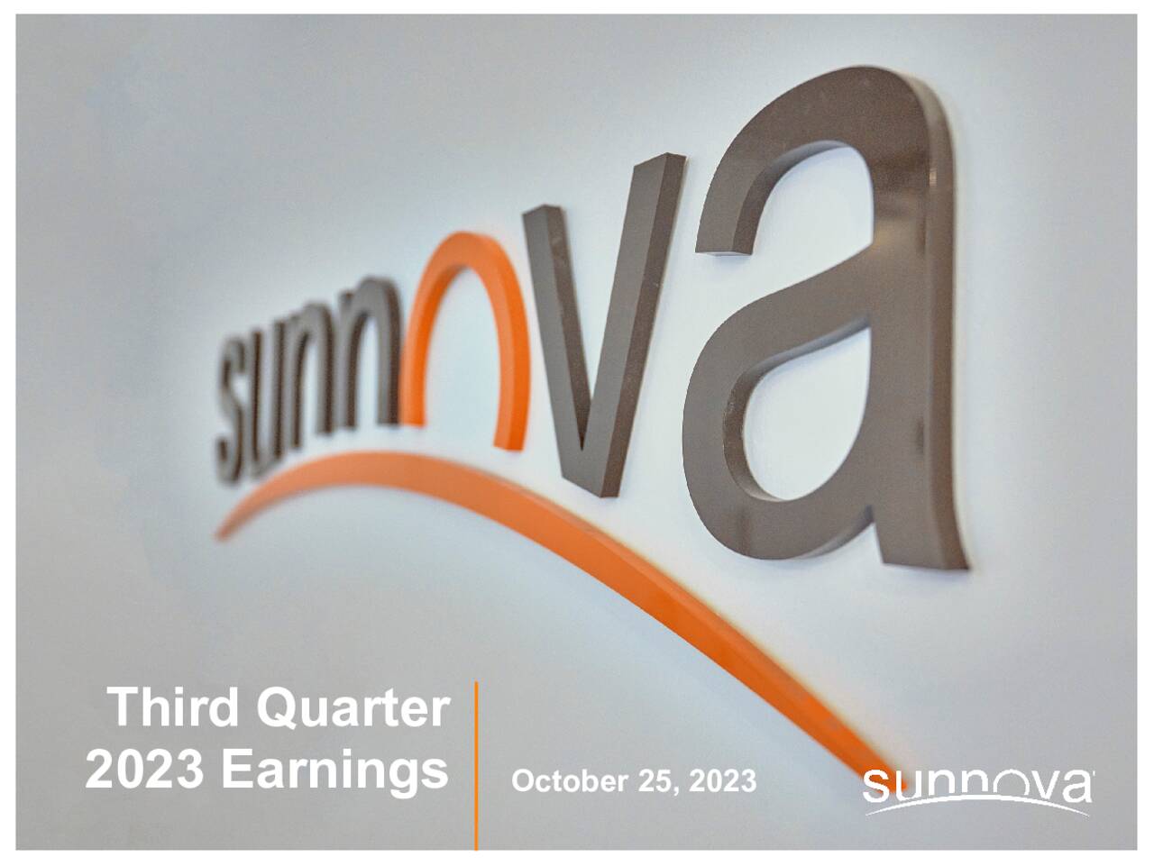 Sunnova Energy International Inc. 2023 Q3 - Results - Earnings Call ...