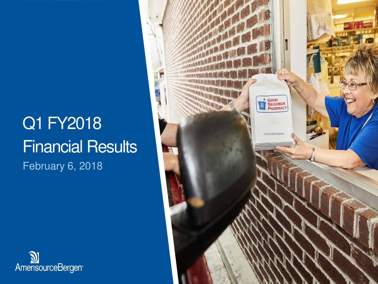 AmerisourceBergen Corporation 2018 Q1 - Results - Earnings Call Slides (NYSE:COR) | Seeking Alpha