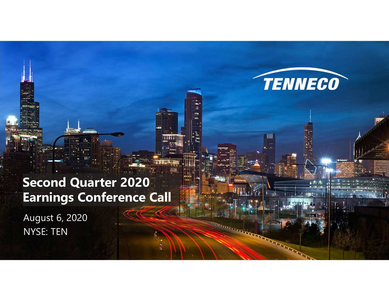 Tenneco Inc. 2020 Q2 - Results - Earnings Call Presentation (NYSE:TEN ...