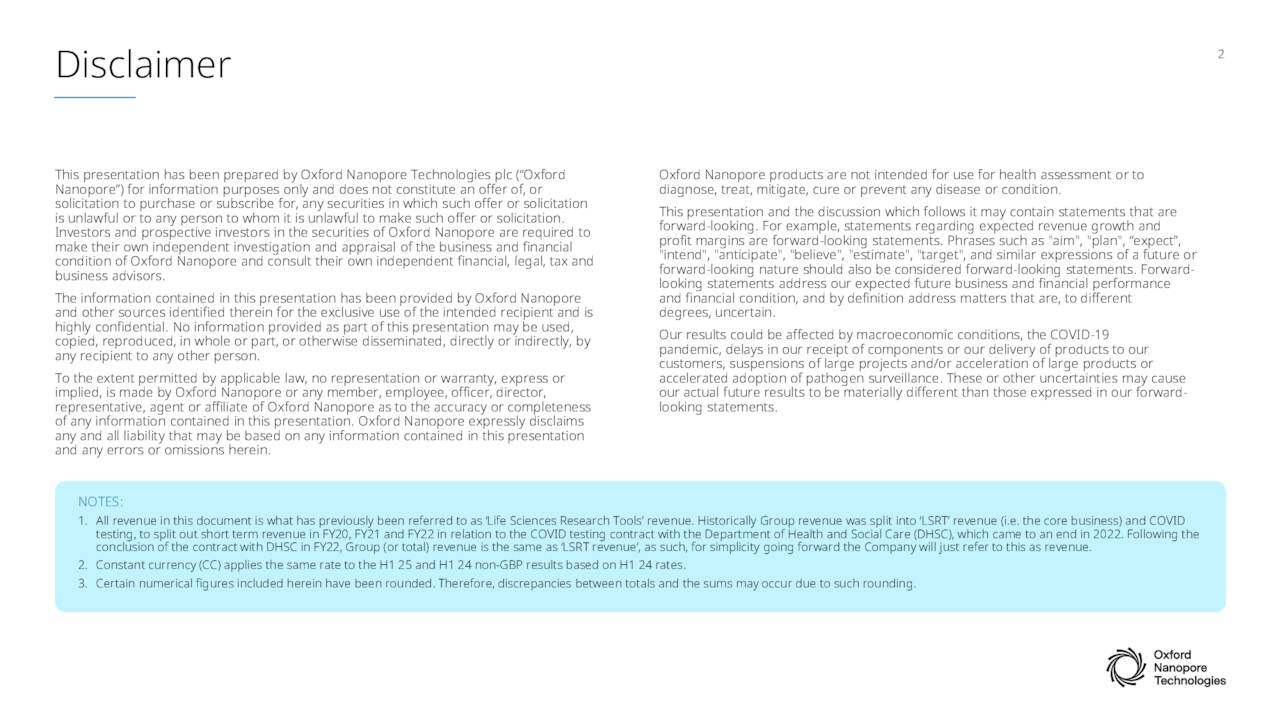 Oxford Nanopore Technologies plc 2025 Q2 - Results - Earnings Call ...