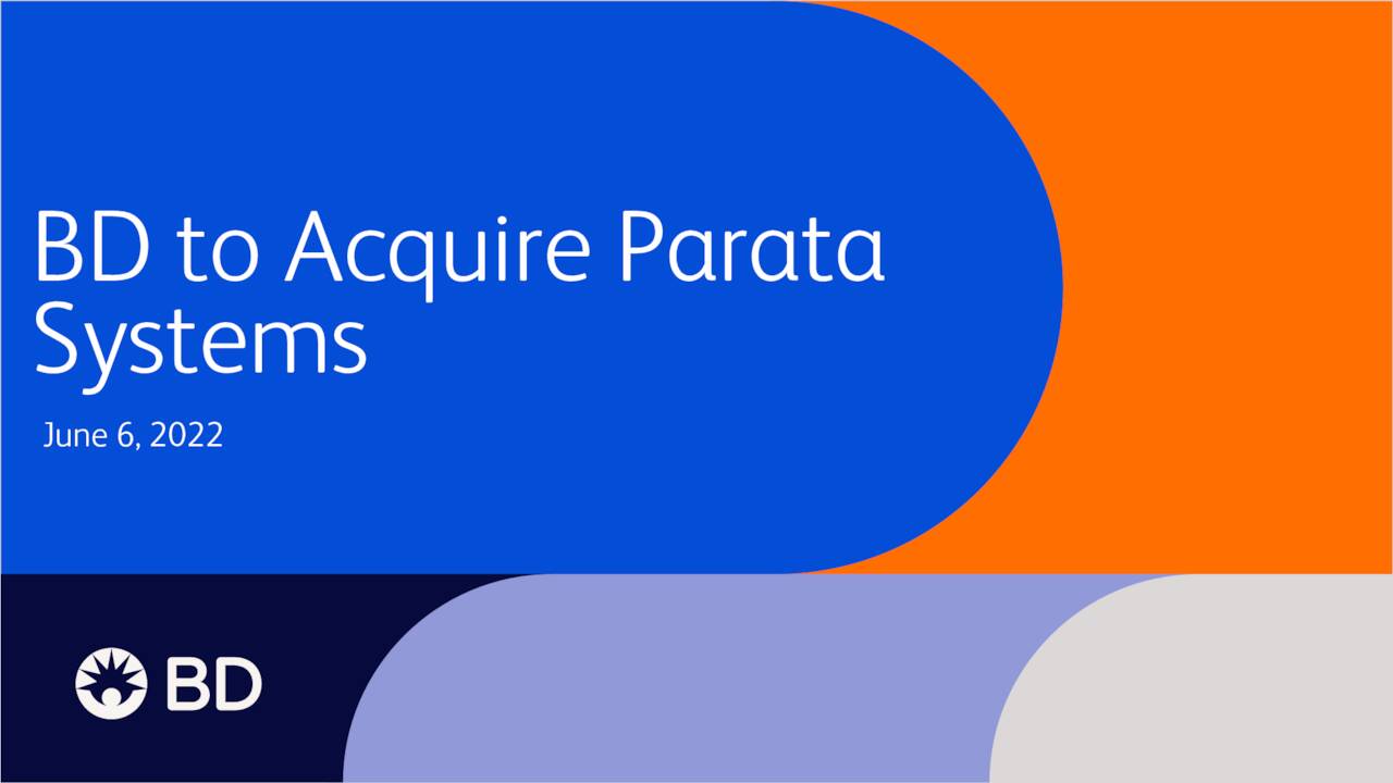 Becton, Dickinson and Company (BDX) to Acquire Parata Systems ...