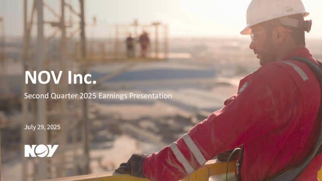 NOV Inc. 2025 Q2 - Results - Earnings Call Presentation (NYSE:NOV) 2025 ...