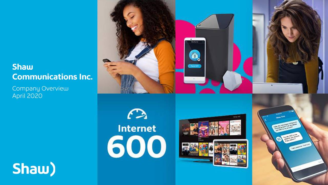 Shaw Communications Inc. 2020 Q2 - Results - Earnings Call Presentation ...