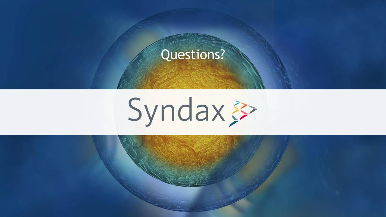 Syndax Pharmaceuticals (SNDX) Presents At 62nd Virtual Annual Meeting ...