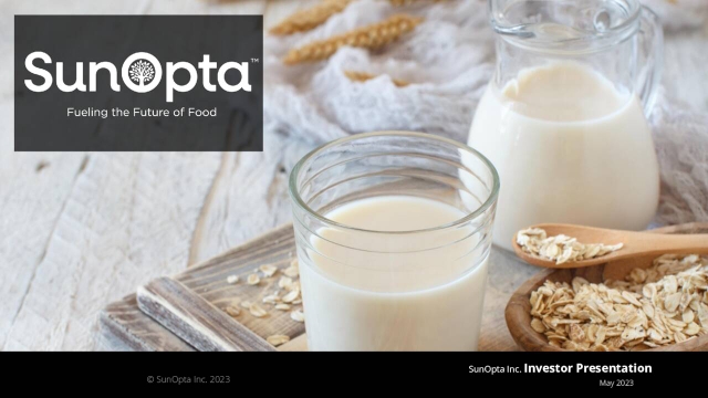 SunOpta Inc. 2023 Q1 - Results - Earnings Call Presentation (NASDAQ ...