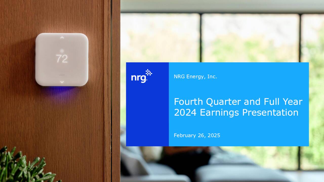 NRG Energy, Inc. 2024 Q4 - Results - Earnings Call Presentation (NYSE:NRG) | Seeking Alpha