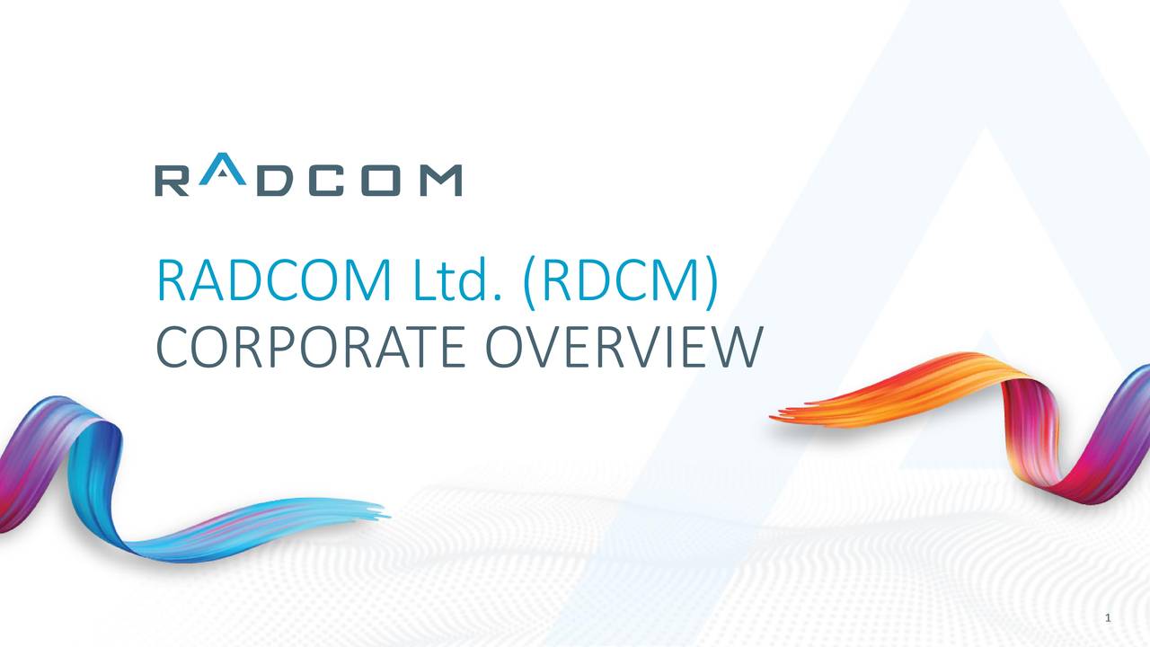 Radcom (RDCM) Presents At Ladenburg Thalmann Technology Expo 2019 ...