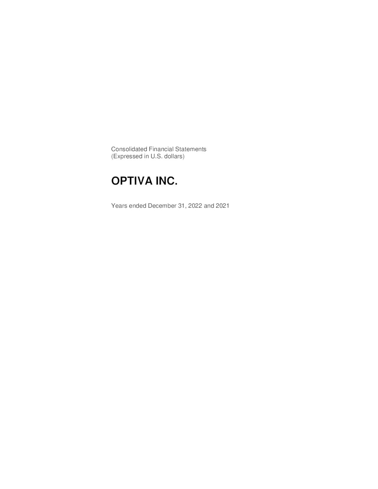 Optiva Inc 2022 Q4 Results Earnings Call Presentation OTCMKTS optiva-inc-2022-q4-results-earnings-call-presentation-otcmkts