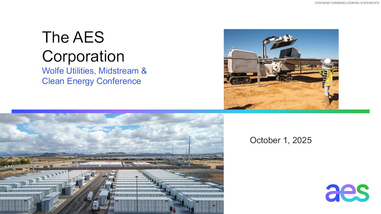 The AES Corporation (AES) The Corporation Presents at 2025 Wolfe ...