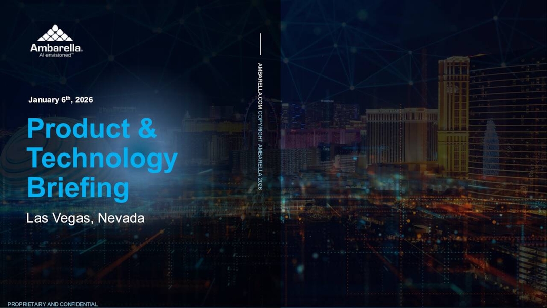 Ambarella, Inc. (AMBA) Discusses Edge AI Platform Developments and ...