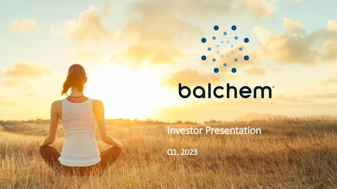 Balchem Corporation 2023 Q1 - Results - Earnings Call Presentation ...