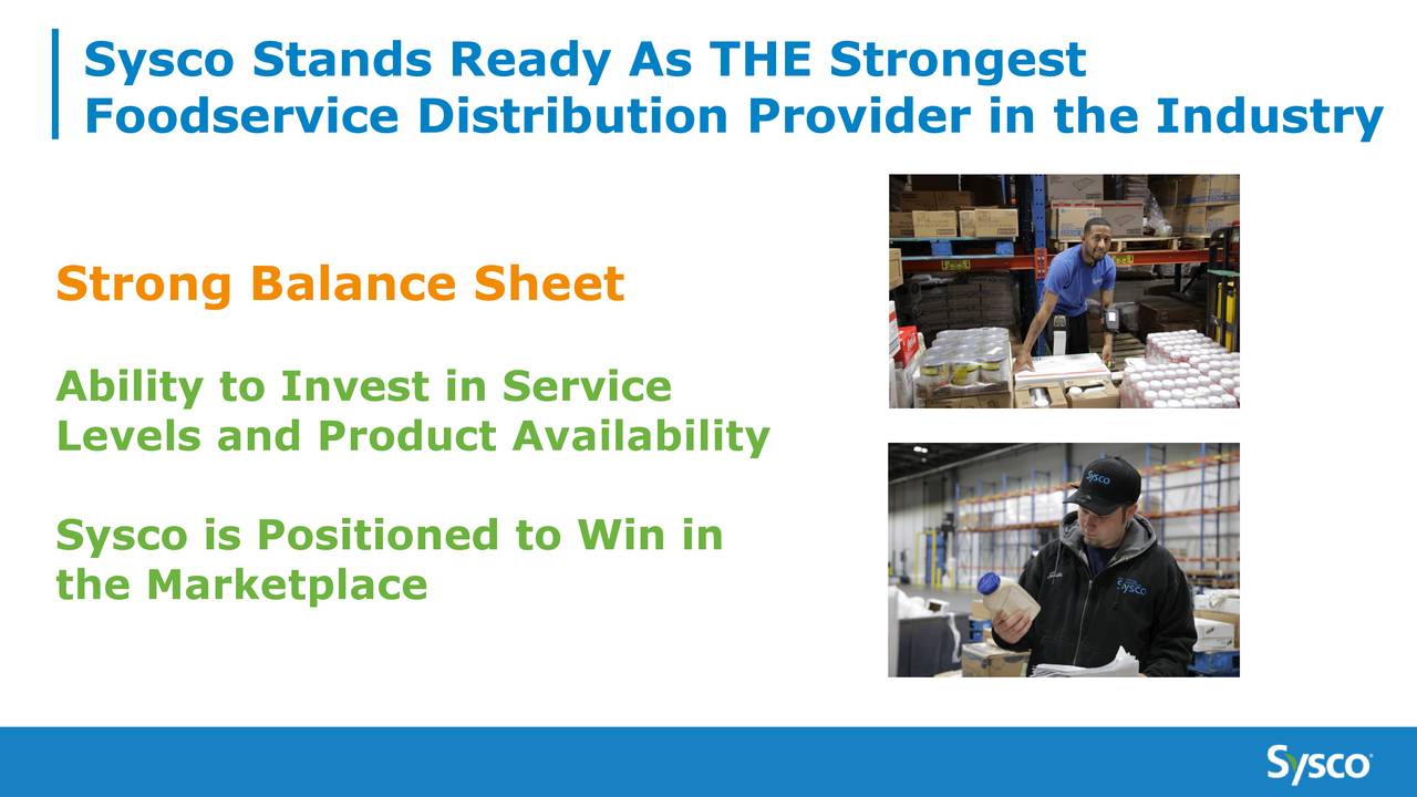 Sysco Corporation 2020 Q3 - Results - Earnings Call Presentation (NYSE ...